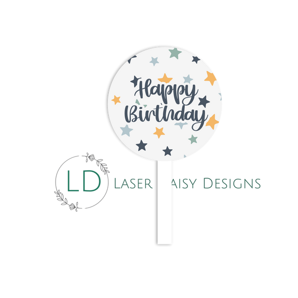 Printed Toppers 3mm Gloss Colour Cast Acrylic . Various shapes, sizes ...