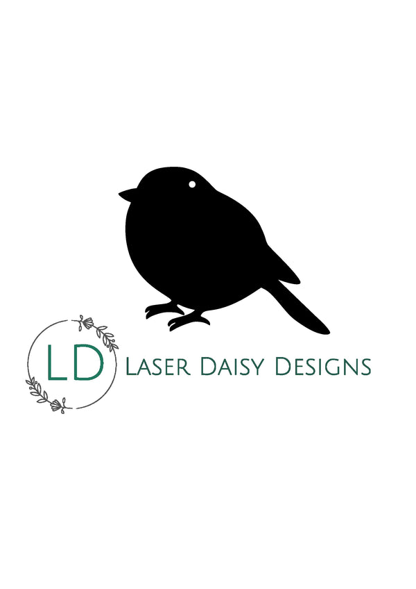 3mm MDF Wood Robin Shape. Blanks – Laser Daisy Designs