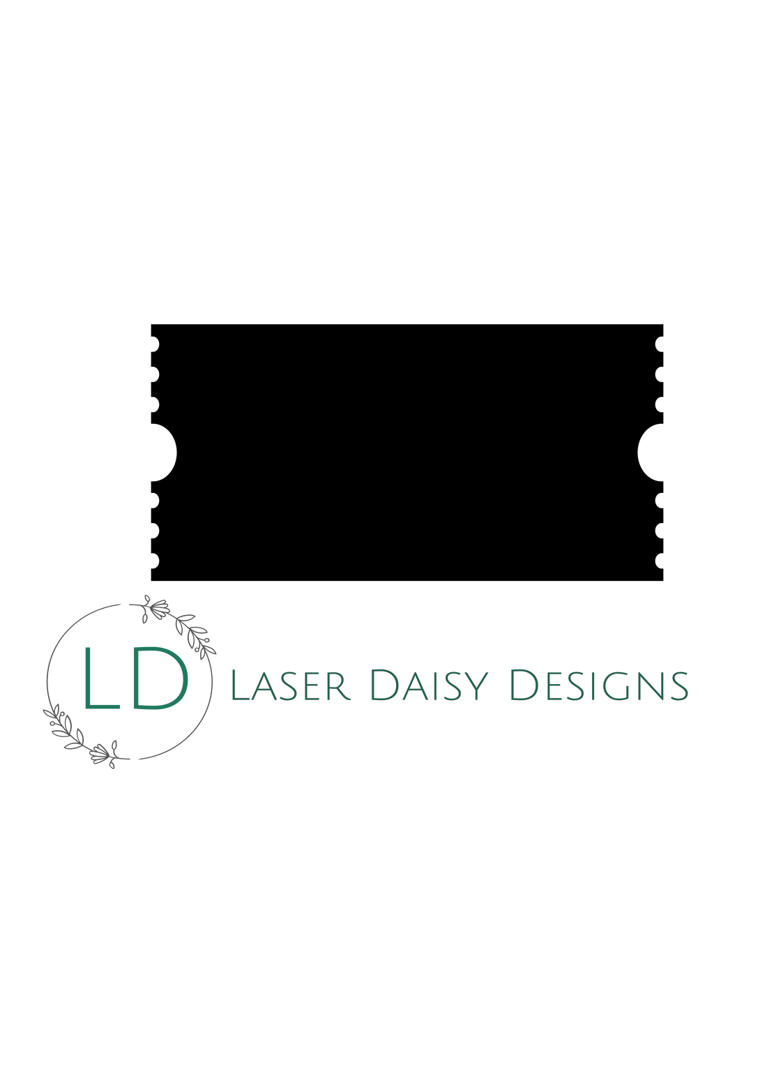 3mm Gloss Colour Cast Acrylic Ticket Shape. Blanks – Laser Daisy Designs